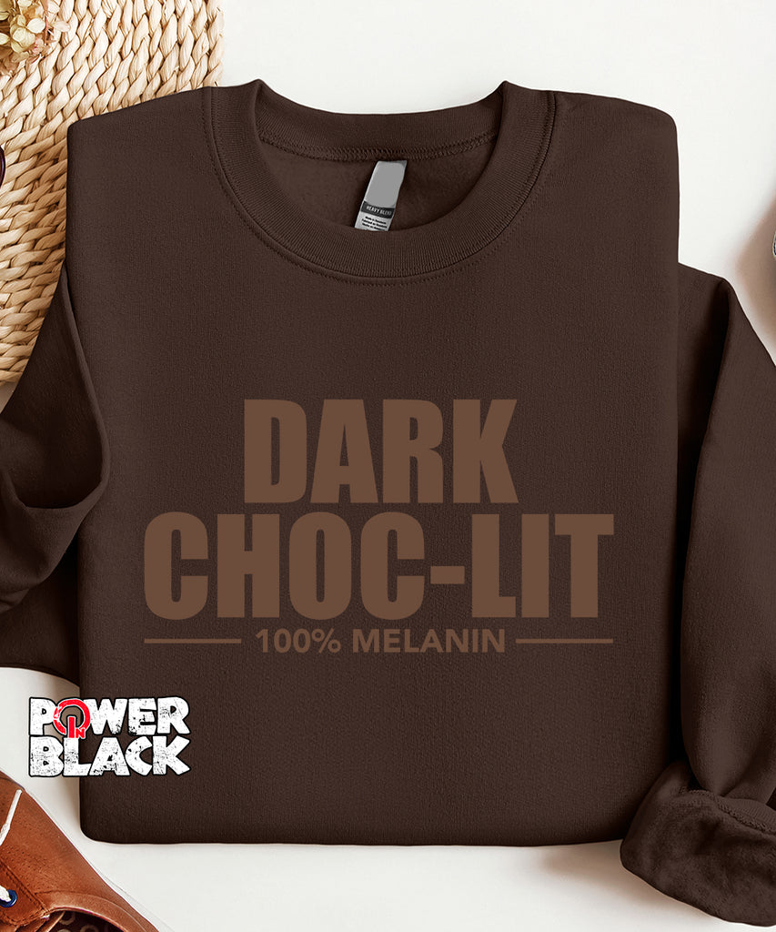 100% Melanin Sweatshirt – Power In Black