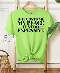 It's Too Expensive