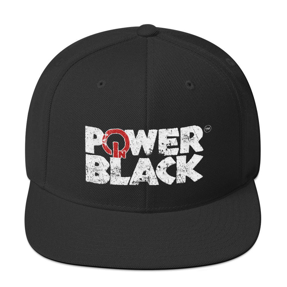Power in Black ™️ Logo Snapback Hat – Power In Black